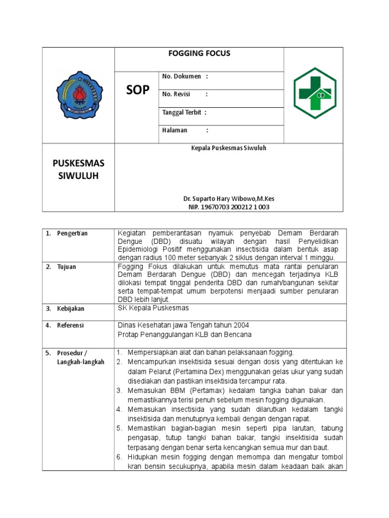 Sop & Ka Fogging Focus | PDF