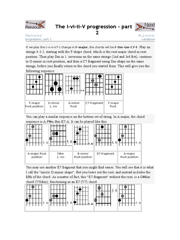 The I-Vi-II-V Progression - Part 2 | Chord (Music) | Musical Compositions
