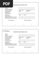 Formulir 3b KK 3 | PDF