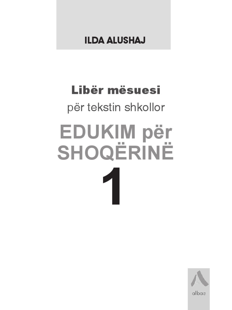 Liber Mesuesi Edukim Per Shoqerine 1 | PDF