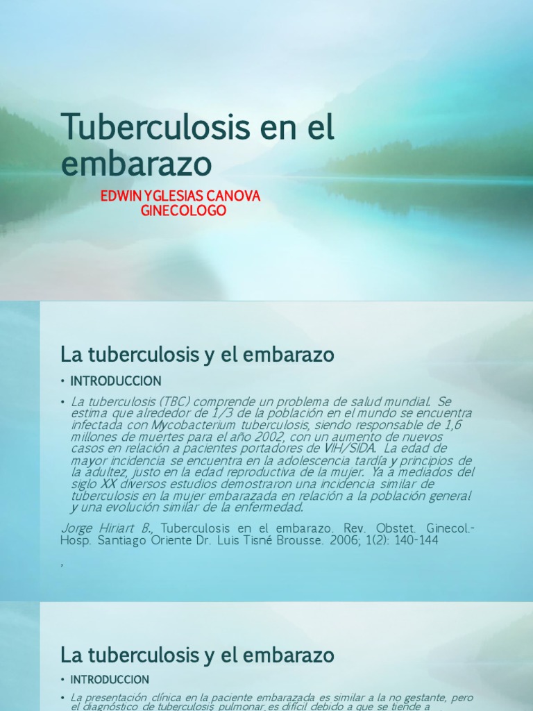 La Tuberculosis y El Embarazo | PDF | Tuberculosis | Tos