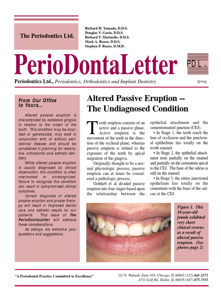Altered Passive Eruption | Human Tooth | Dentistry