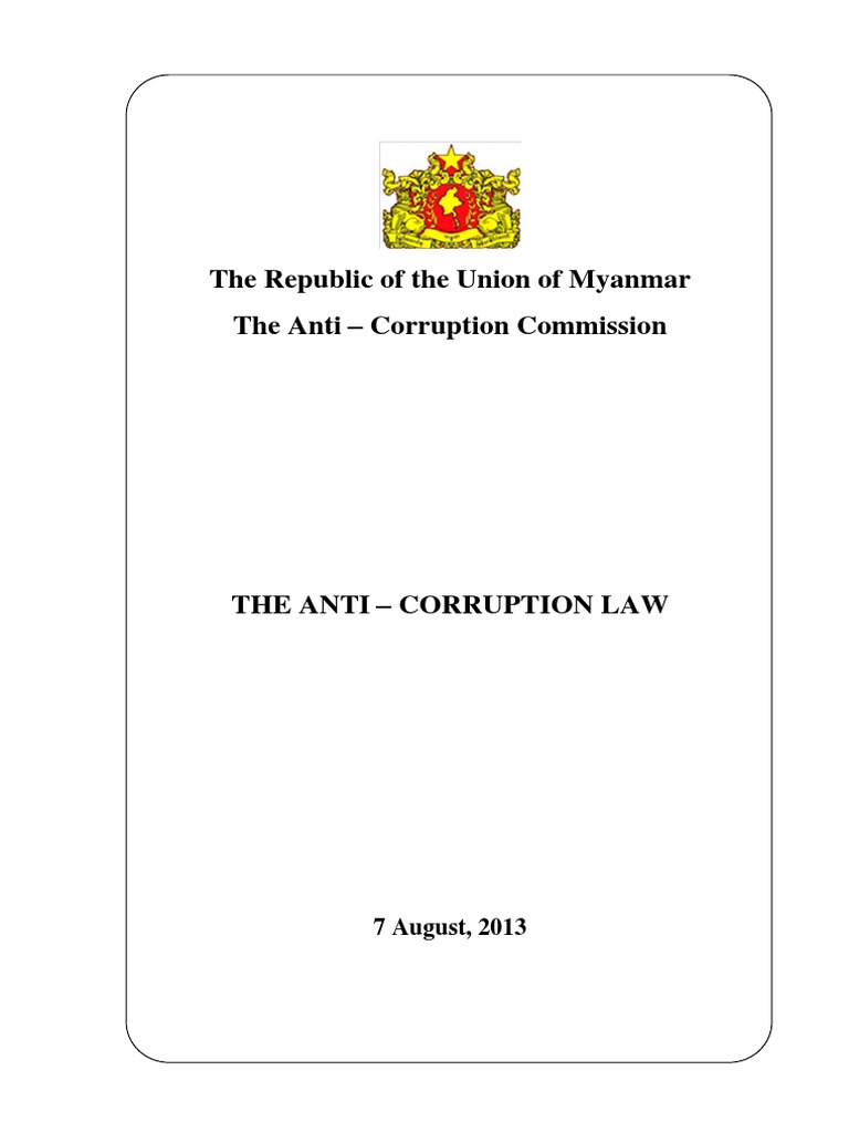The Anti Corruption Law-Eng | PDF | Banks | Prosecutor