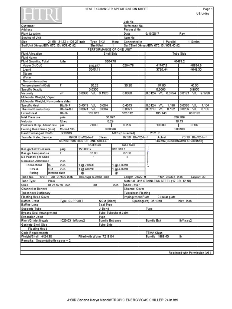 ~$TEMA Sheet Gas Chiller Rev 2