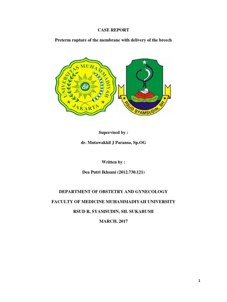 Case Report | Download Free PDF | Childbirth | Preterm Birth