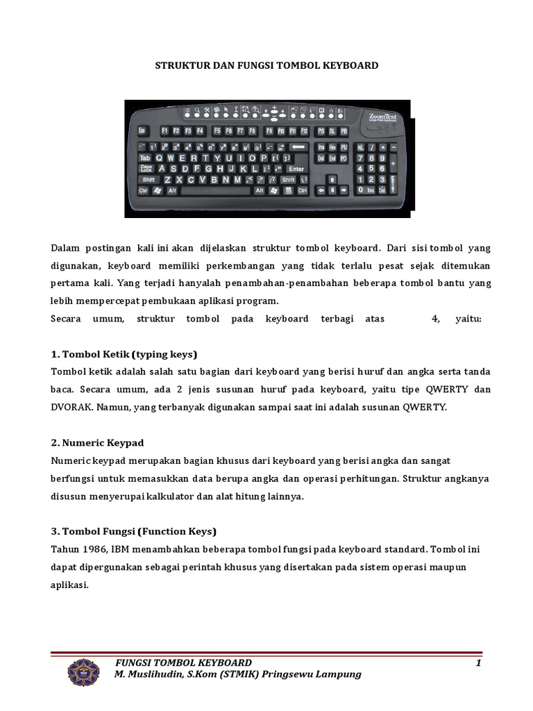 Fungsi Keyboard | PDF