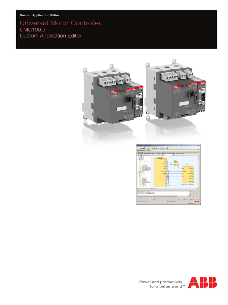 Universal Motor Controller: Custom Application Editor | PDF | Parameter ...