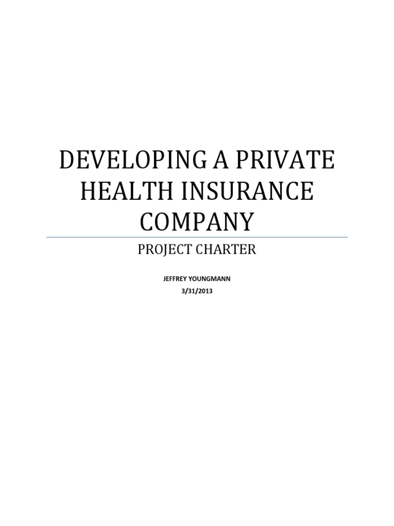 CDH Health Project Charter | PDF | Health Care | Insurance