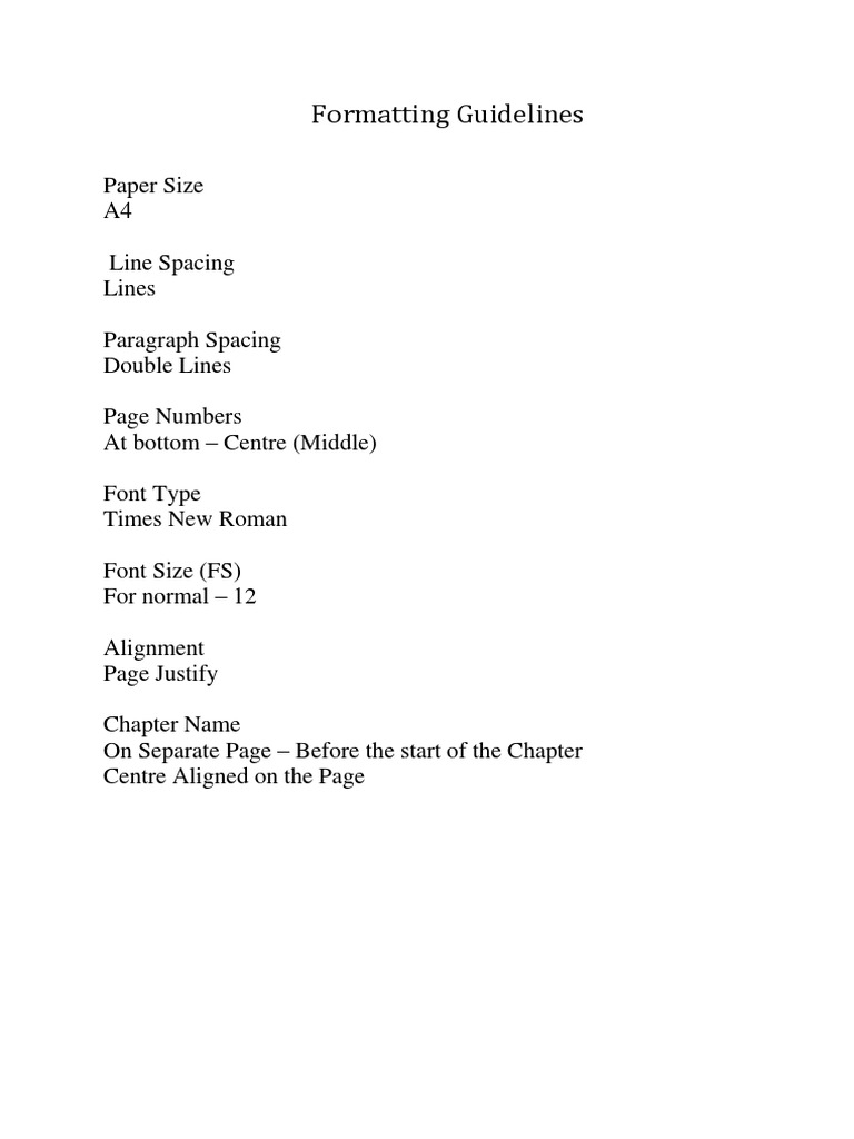 Formatting Guidelines | PDF