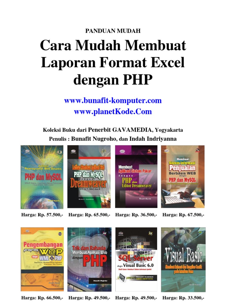 Membuat Laporan Excel Dengan Php Dan Mysql