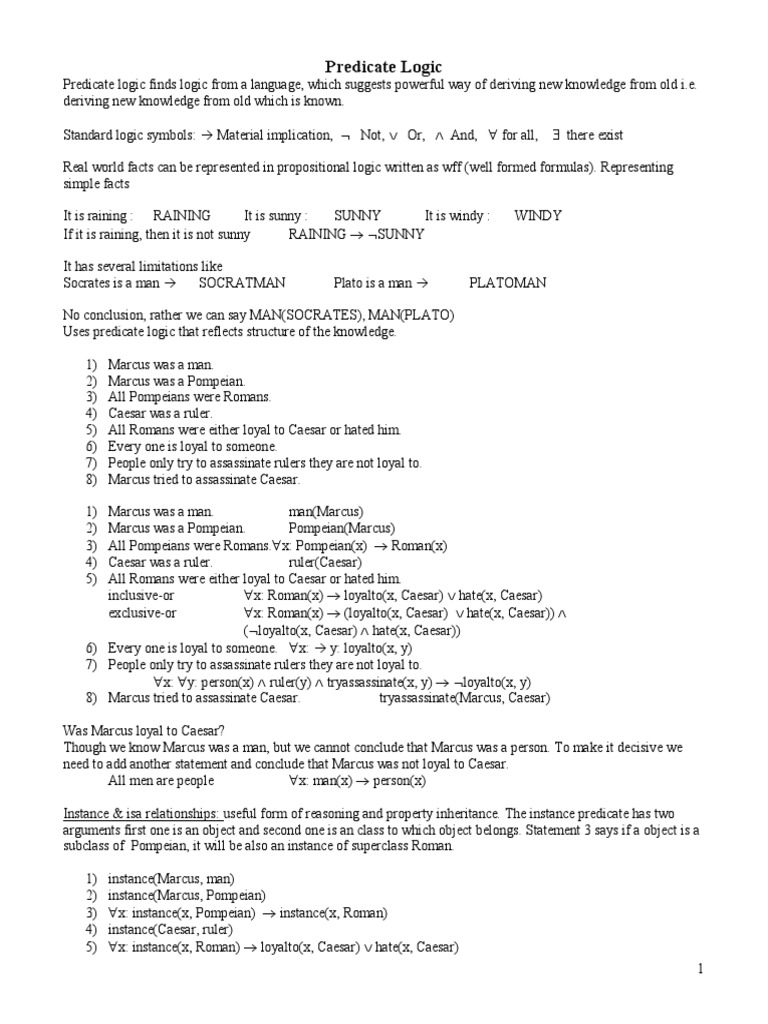 Predicate Logic | PDF | Parsing | Syntax