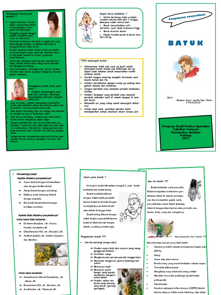 Leaflet Batuk Apotek PDF | PDF