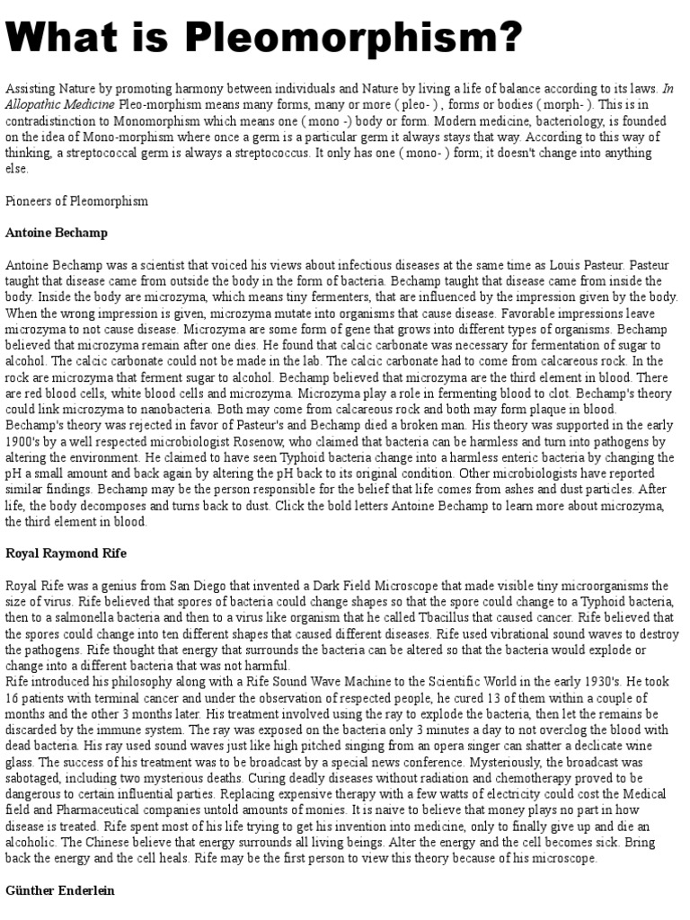 What is Pleomorphism | Bacteria | Immune System
