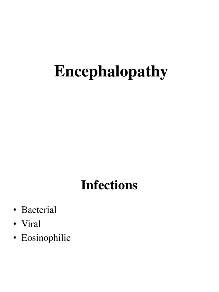 Encephalopathy | PDF