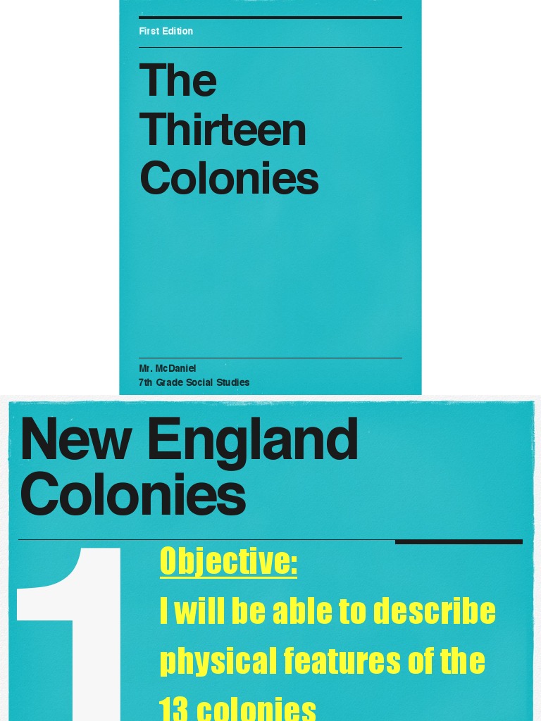 The Thirteen Colonies: First Edition | PDF
