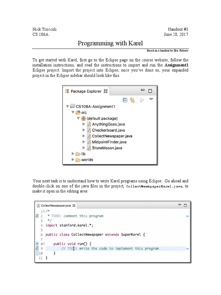 Programming With Karel Software Bug Debugging 