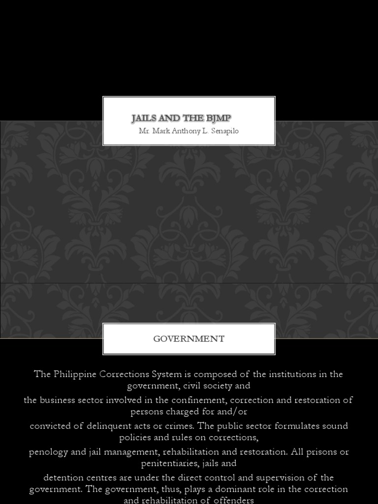 Jails and The BJMP | PDF | Rehabilitation (Penology) | Prison