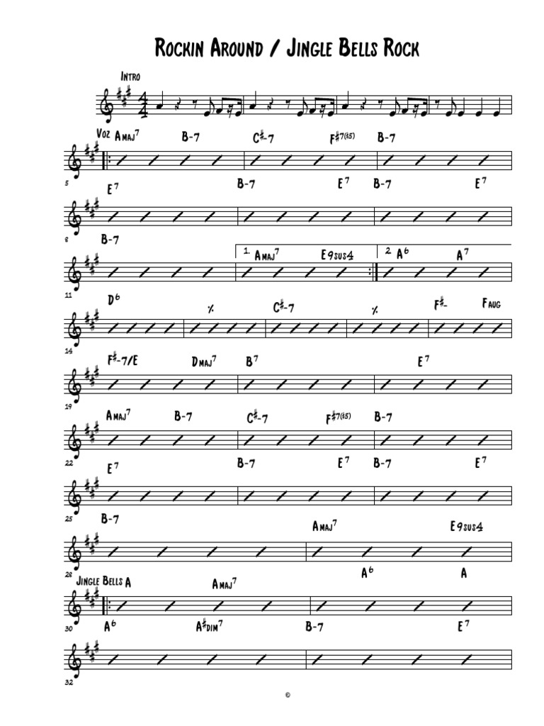 Rockin Around Jingle Bells | PDF