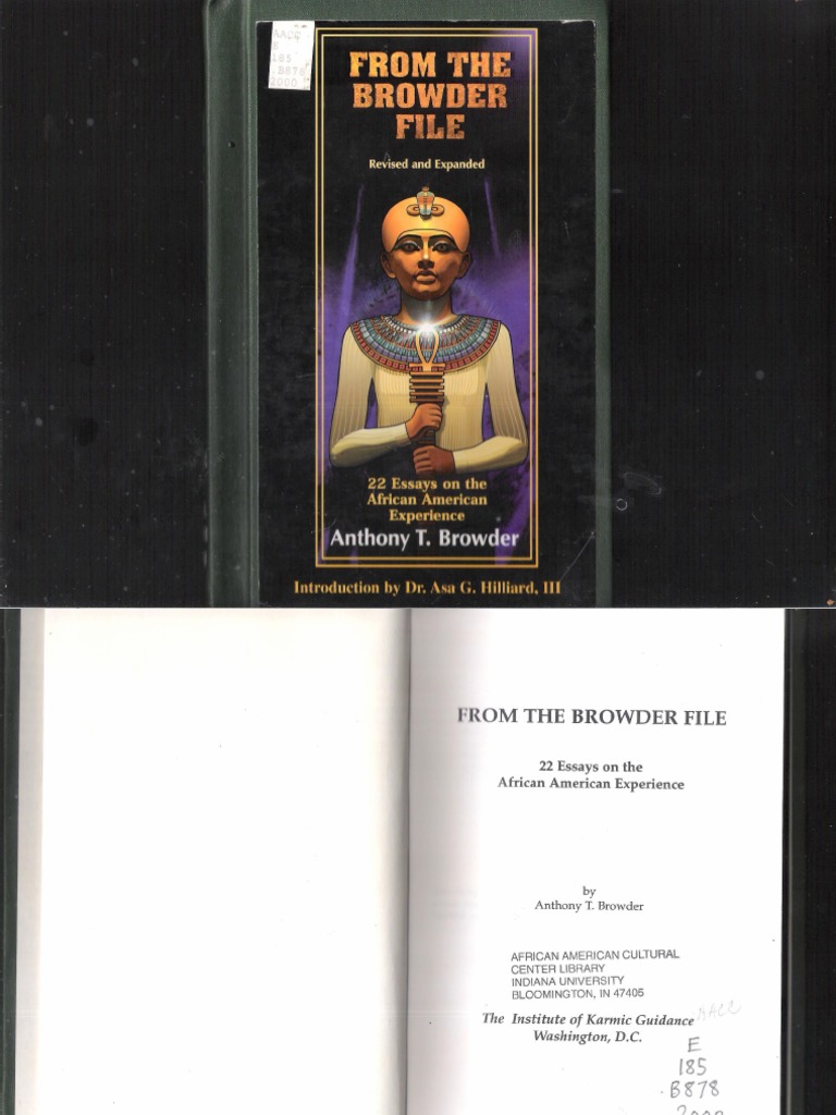From The Browder File - 22 Essays On The African American Experience ...