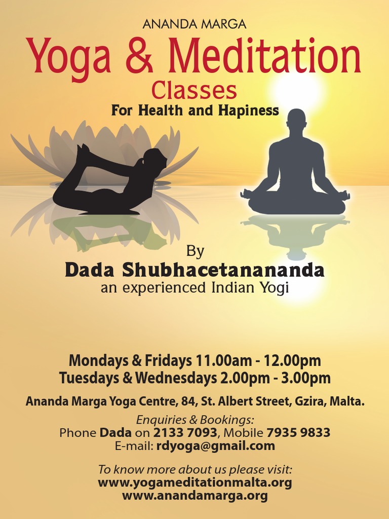 Yoga & Meditation - Poster A3 | PDF