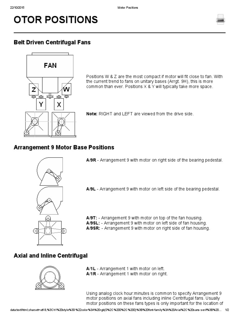 Motor Positions | PDF | Chemical Equipment | Mechanical Engineering