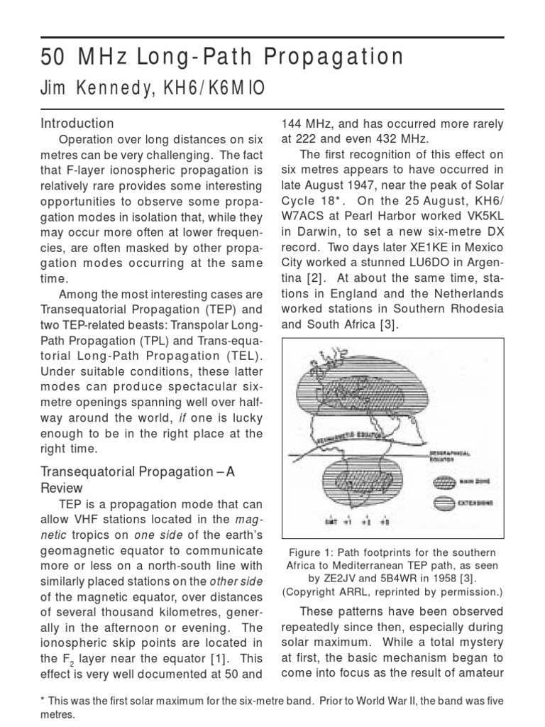 50 MHZ Long-Path Propagation | PDF