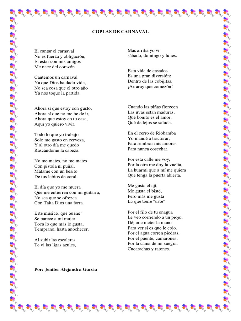 Coplas Carnaval | Carnaval | Ocio