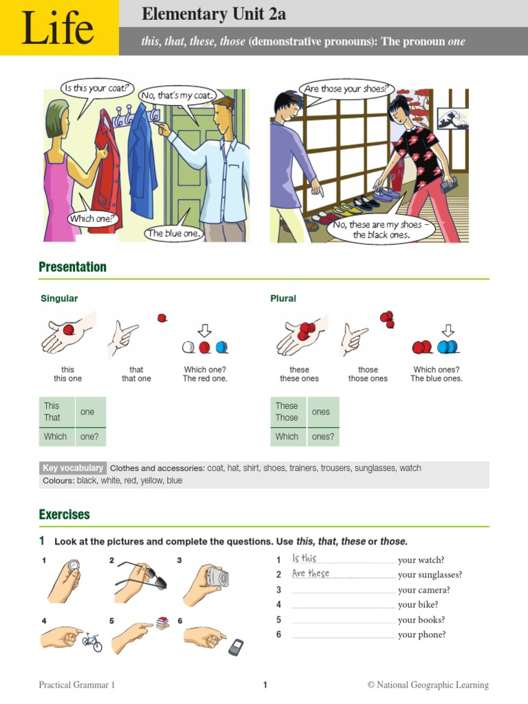 Elementary Unit 2a | PDF | Sneakers | Linguistic Morphology Elementary Unit 2a | PDF | Sneakers | Linguistic Morphology