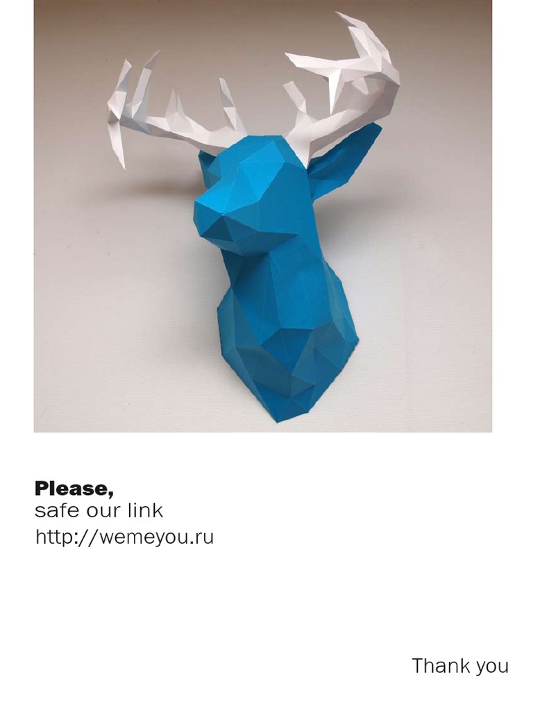 Venado Papercraft PDF