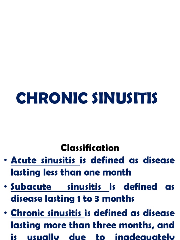 Chronic Sinusitis | PDF | Allergy | Epidemiology