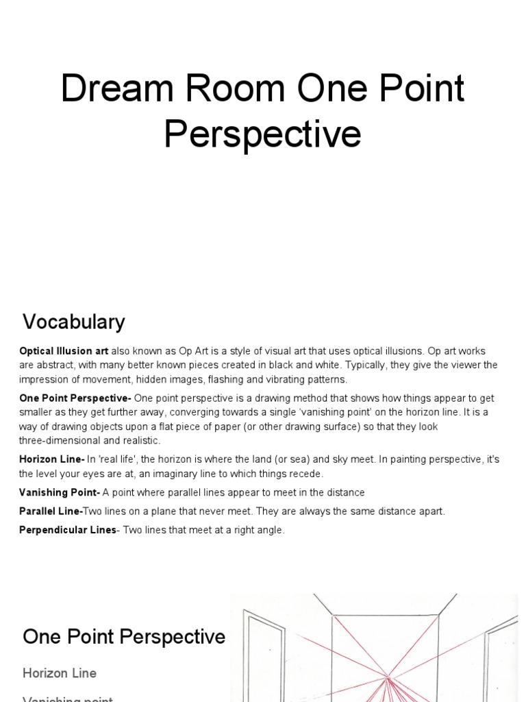 Dream Room One Point Perspective | PDF | Art