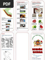 Triptico Region Sierra | PDF | Andes | Perú