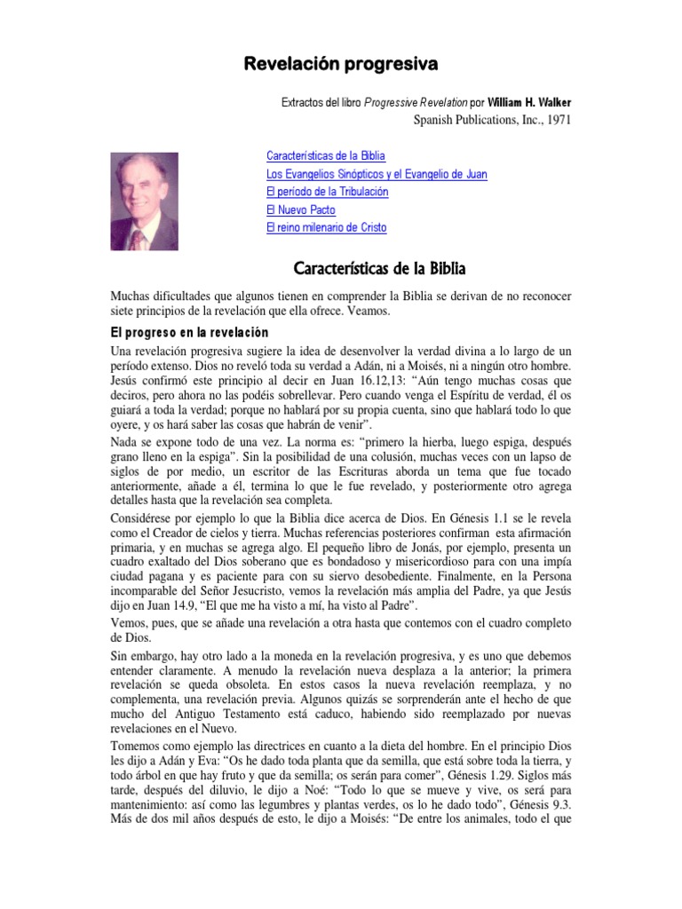 Revelación Progresiva PDF | PDF | Evangelios | Juan el Bautista