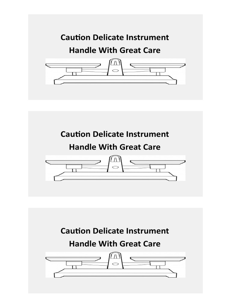 Caution Delicate Instrument | PDF