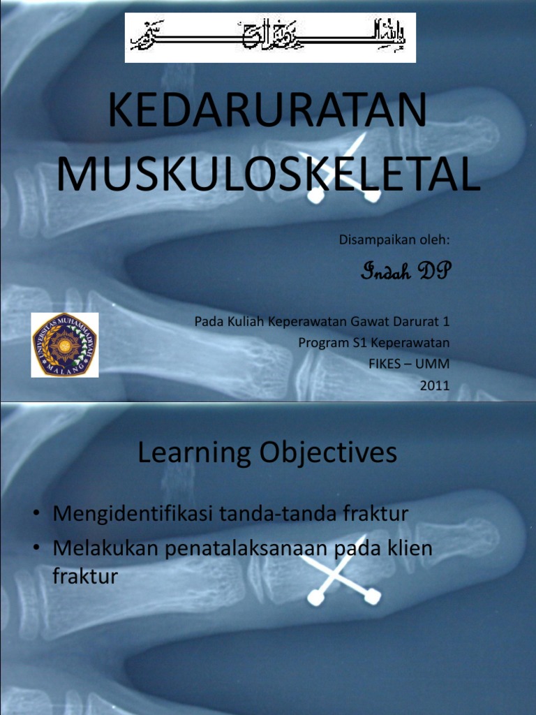 Muskuloskeletal Emergency | PDF