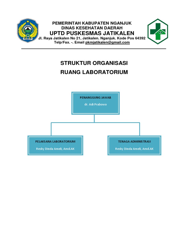 Struktur Organisasi Laboratorium Puskesmas | PDF | Kesehatan Holistik ...