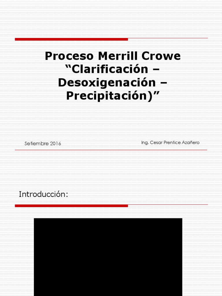 Understanding the Merrill-Crowe Process | PDF | Filtración | Zinc