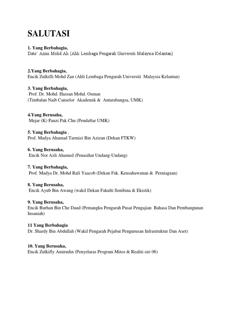 SALUTASI | PDF