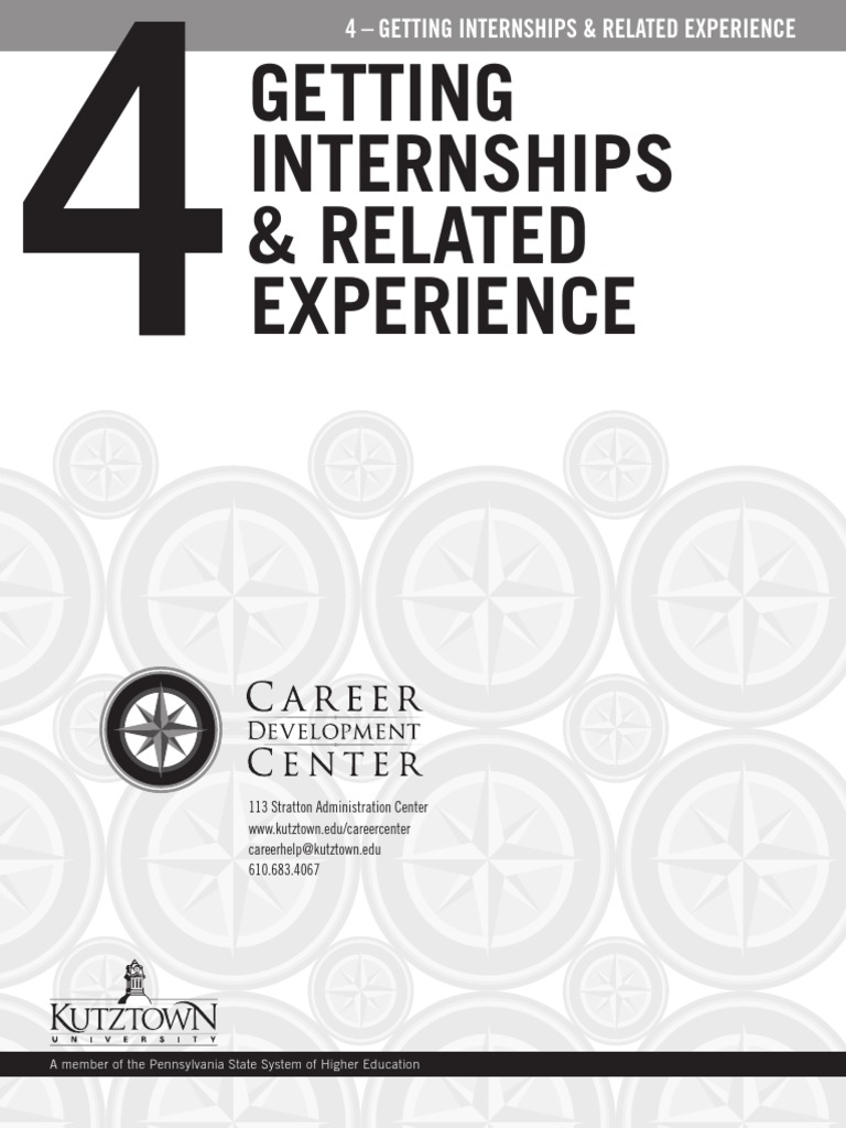 Guidebook 4 Getting Internships and Related Experience | PDF | Internship | Job Hunting