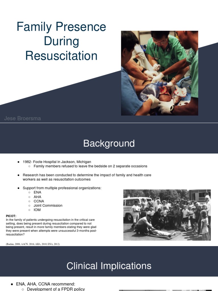 Family Presence During Resuscitation | PDF | Cardiopulmonary Resuscitation | Grief