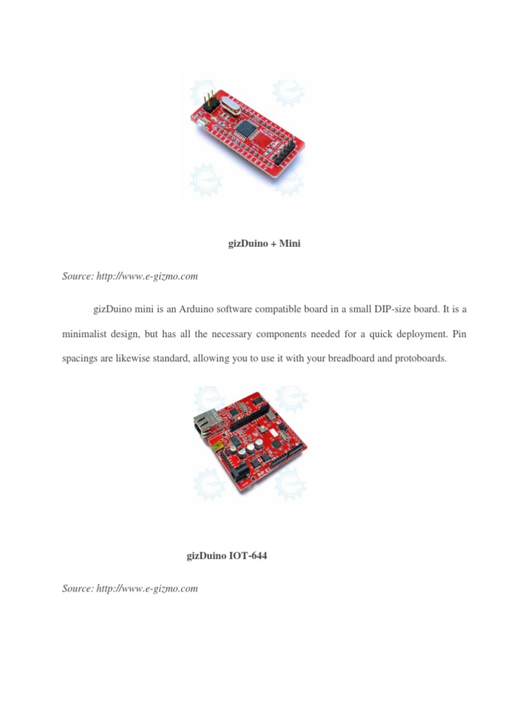 Source:: Gizduino + Mini | PDF | Computers