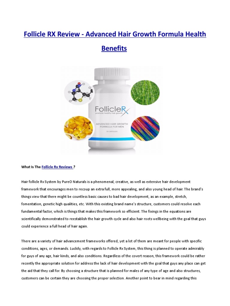 Follicle RX Review - Advanced Hair Growth Formula Health Benefits | PDF ...