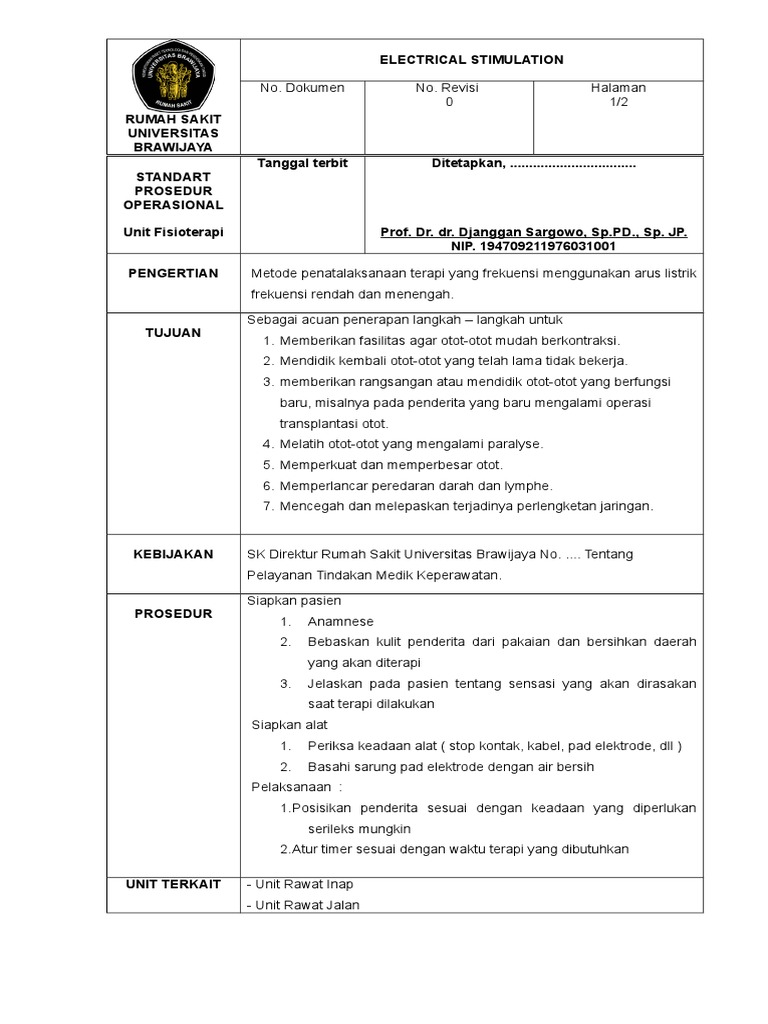 Spo Electrical Stimulation | PDF