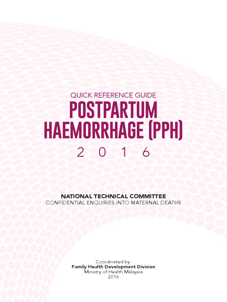 Quick Reference Guide of PostPartum Hemorrhage | PDF | Childbirth ...