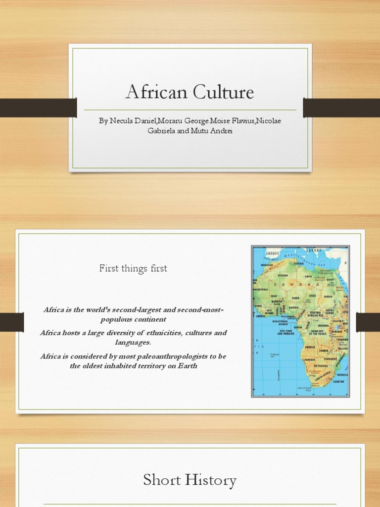 African Culture: by Necula Daniel, Moraru George - Moise Flavius ...