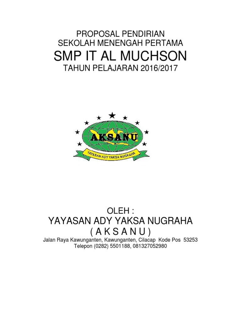Proposal Pendirian SMP | PDF