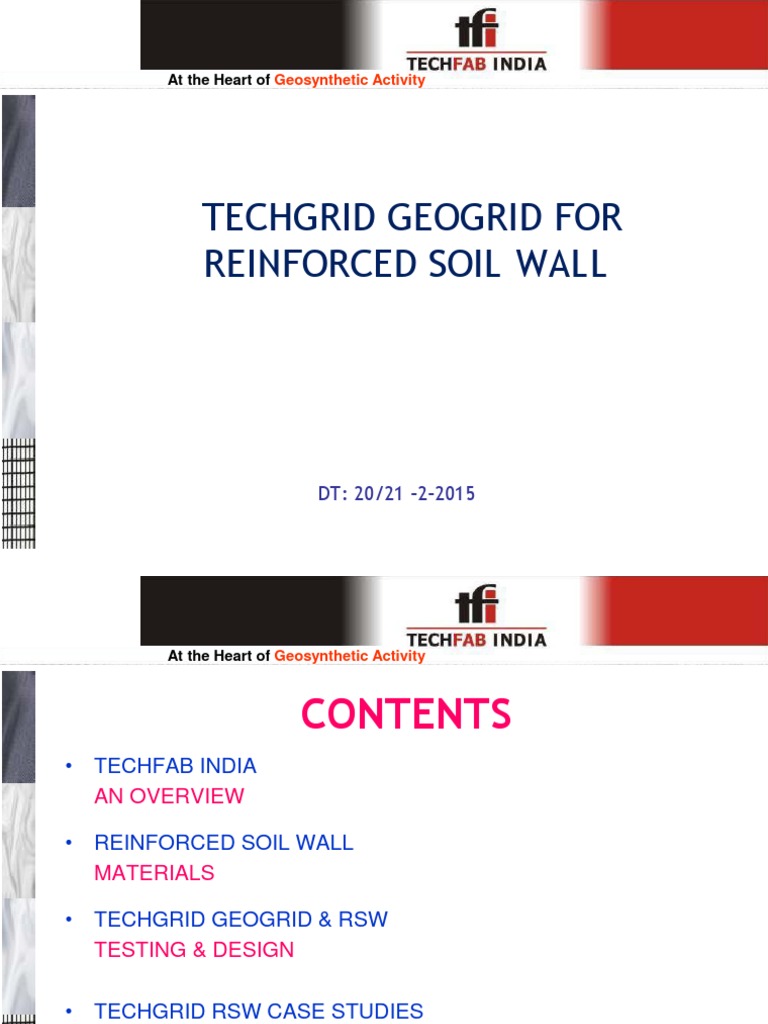 3.7 Tech Grid For Reinforced Earth, Soil Retaining Wall | Download Free ...