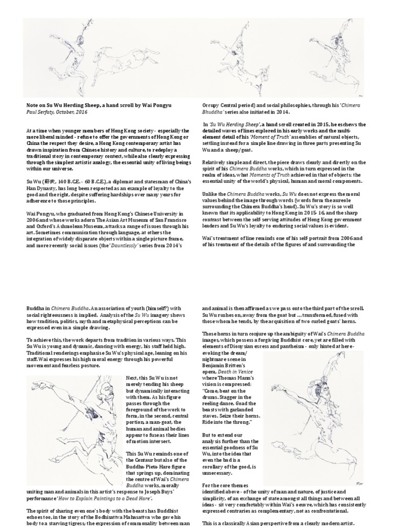 Note On Su Wu Hand Scroll by Wai Pongyu2 Horiz | PDF | China | World Politics