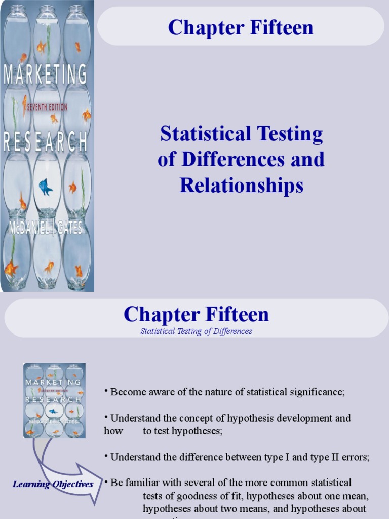 Statistical Testing of Differences and Relationships | PDF ...