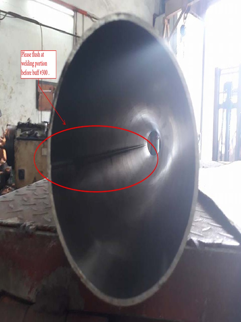 Please Flush at Welding Portion Before Buff #300 | PDF